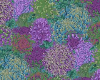 Kaffe Fassett Fabric Dream GP148 Grey Gray Black Floral Flowers 100% ...