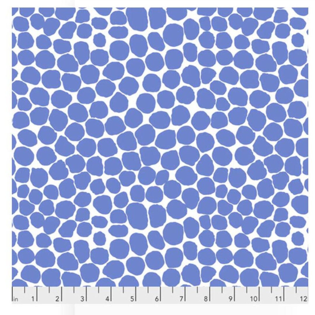 Jumble Fabric Brandon Mably Fabric Kaffe Fassett Fabric BM53 Cobalt ...
