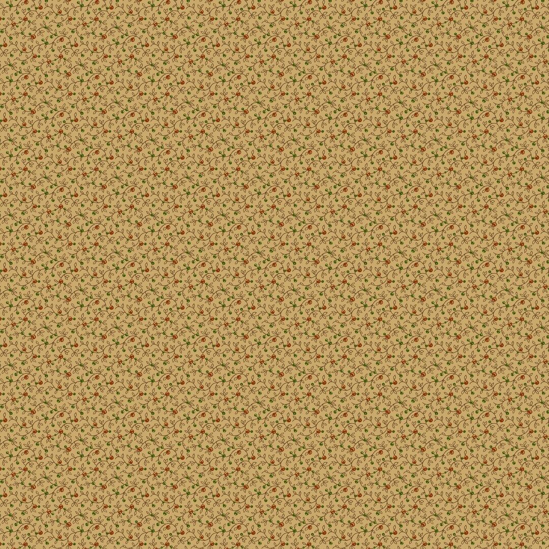 Paula Barnes Fabric Cheddar and Coal II Overgrown Vine R170583 Tan 1800 ...