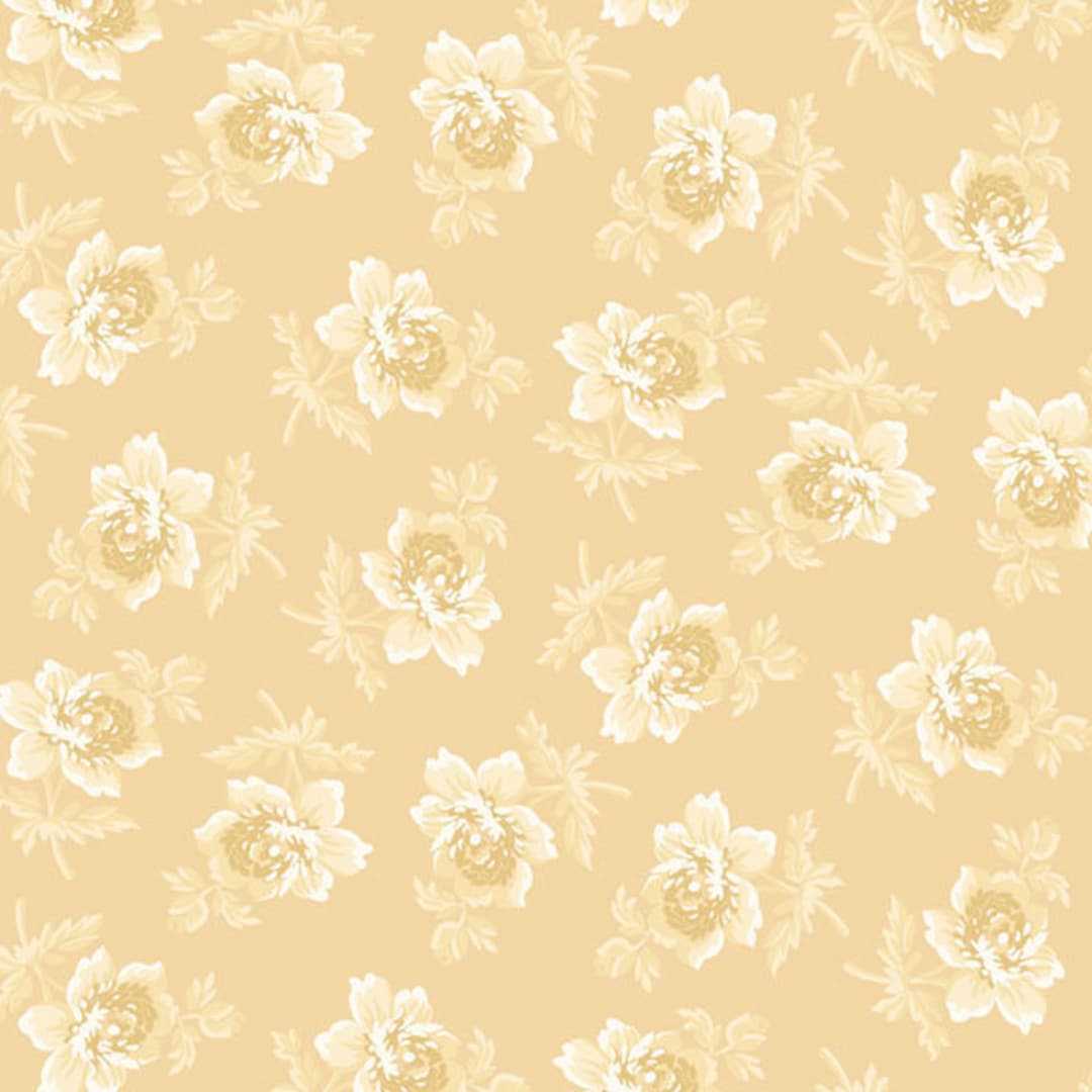 Paula Barnes Fabric 1800's Civil War Golden Era Cabbage Rose R220641 ...