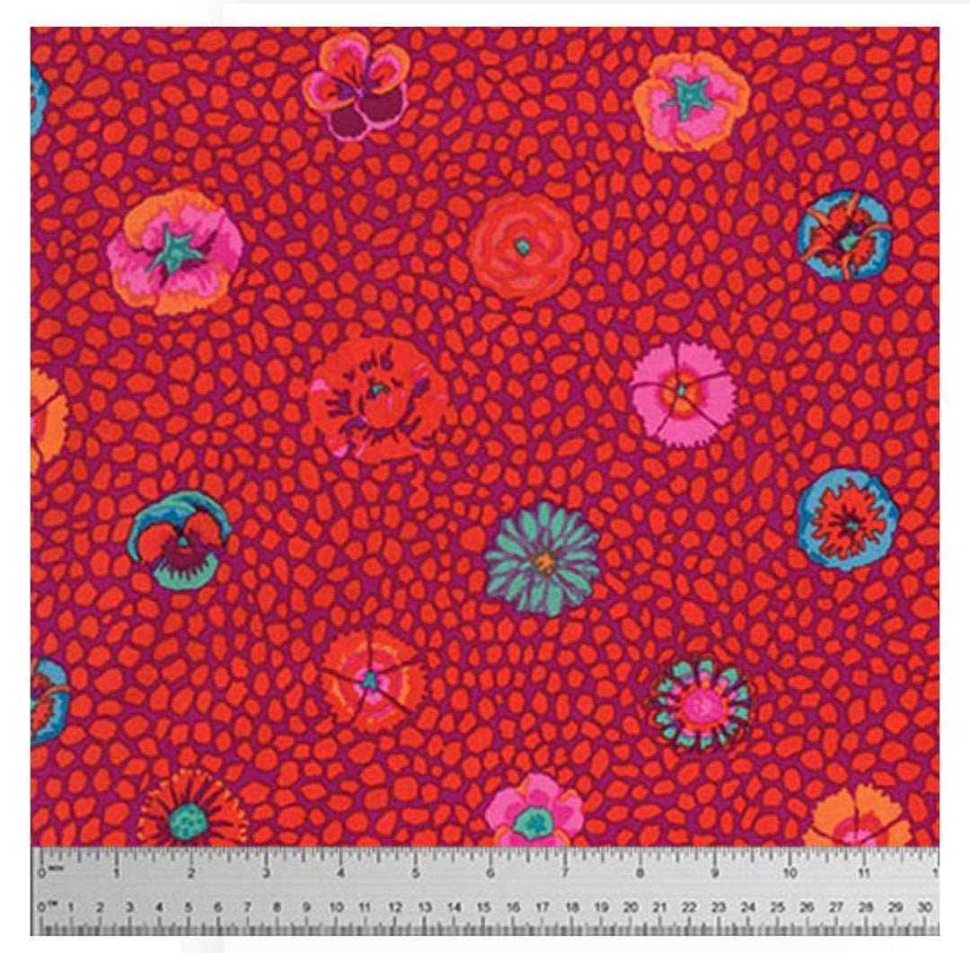 Kaffe Fassett Fabric Classics Guinea Flower GP59 Red Floral Sewing ...