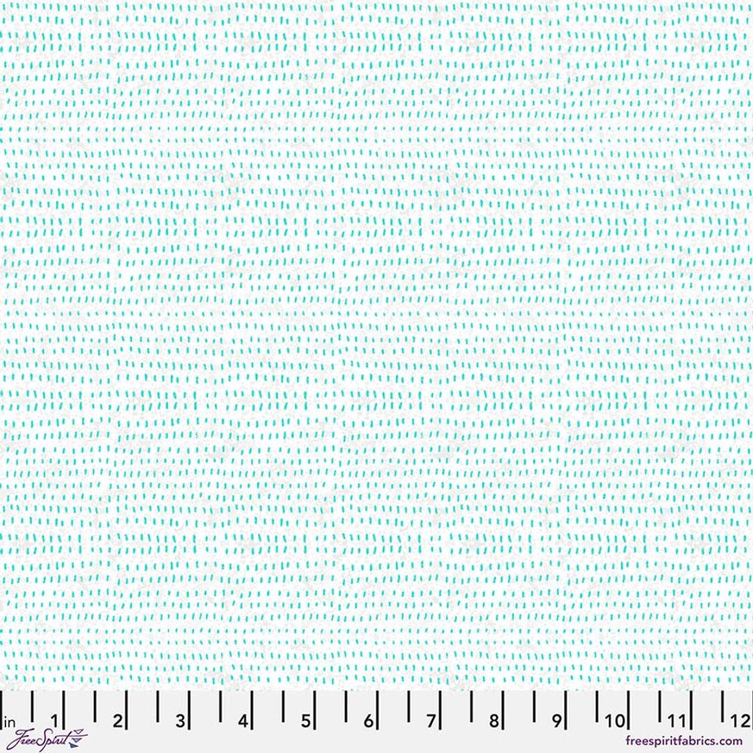 Cori Dantini Fabric Seeds CD12 Aquamarine Blender Sew Quilt 100% Cotton ...