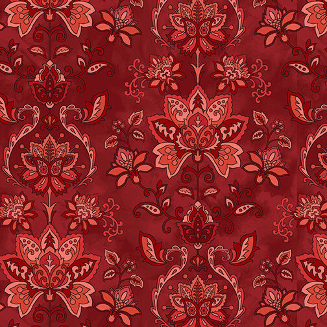 Jacobean Joyeux Fabric Color Principle Fabric Damask 2657-88 - Etsy
