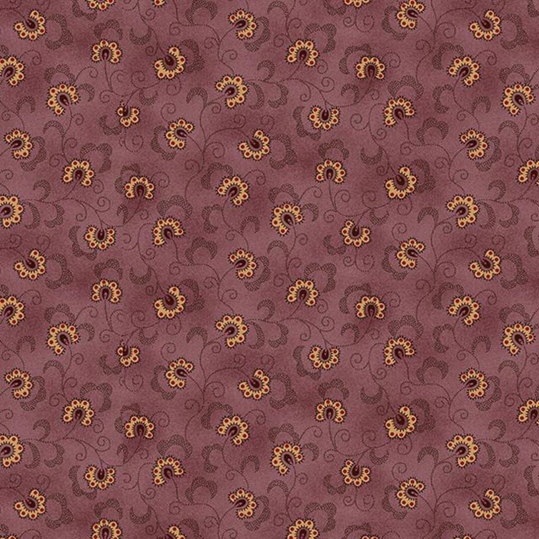 Scrap Basket Fabric Civil War 1800's Kim Diehl Fabric Lacy Blooms 1512 ...