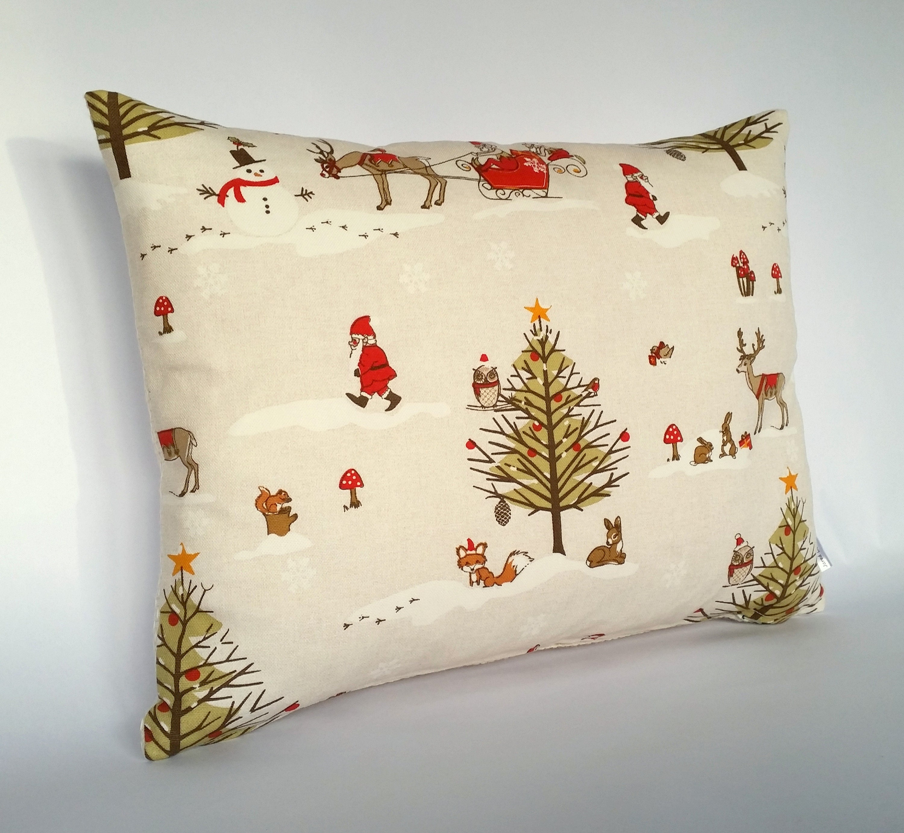 Winter Wonderland Cushion Cover Christmas Woodland Christmas - Etsy UK