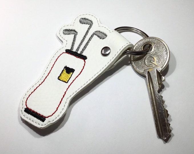 Golf Bag Key Fob Golf Bag Key Ring Golfing Gifts Gifts for - Etsy