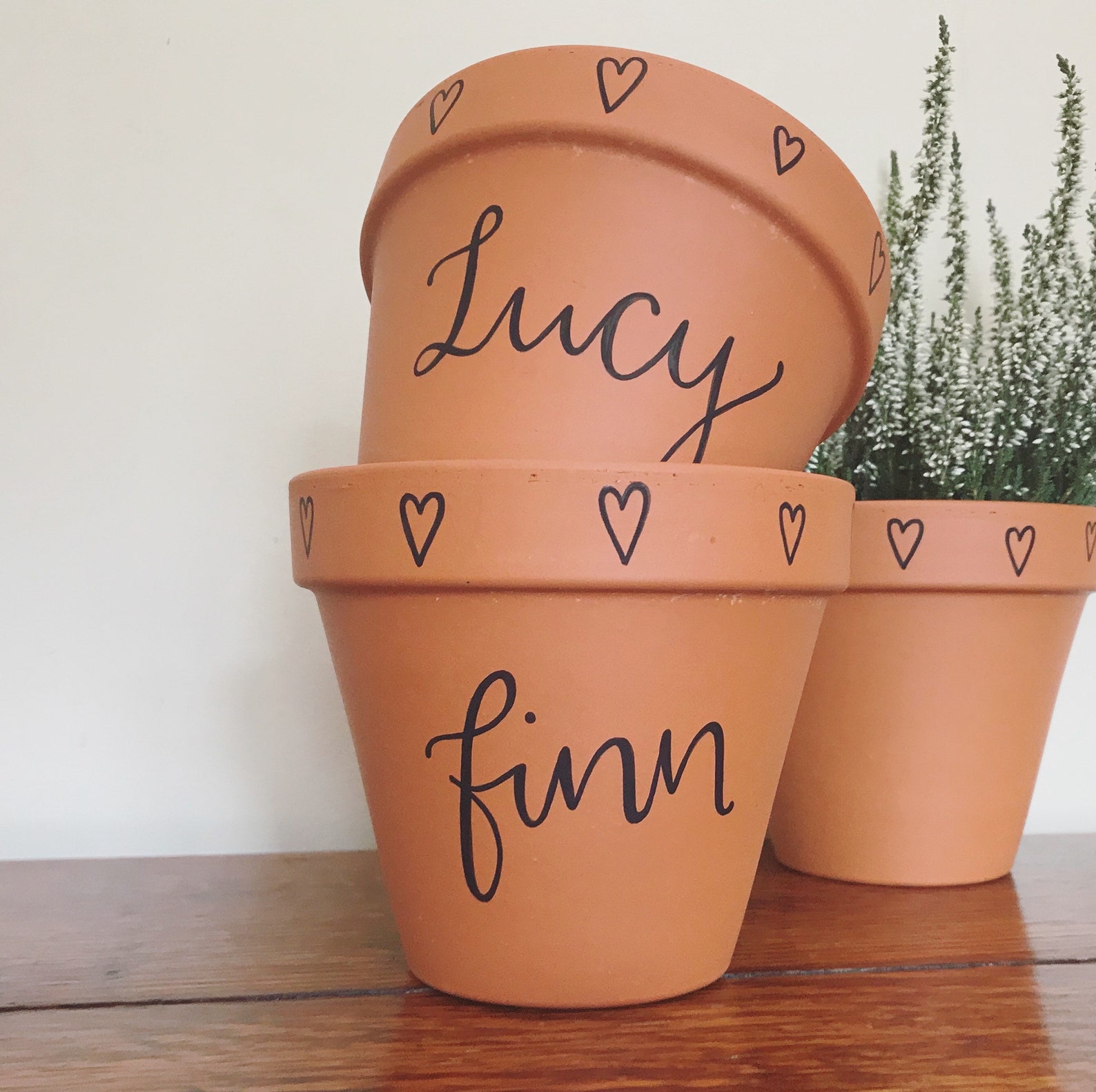 LARGE Personalised Terracotta Pots Personalised Gifts - Etsy