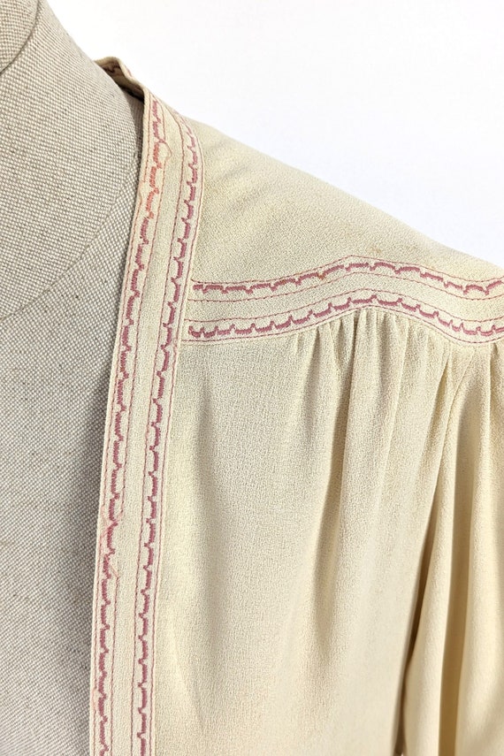 1960s Ossie Clark & Alice Pollock Two Piece Cream Wed… - Gem