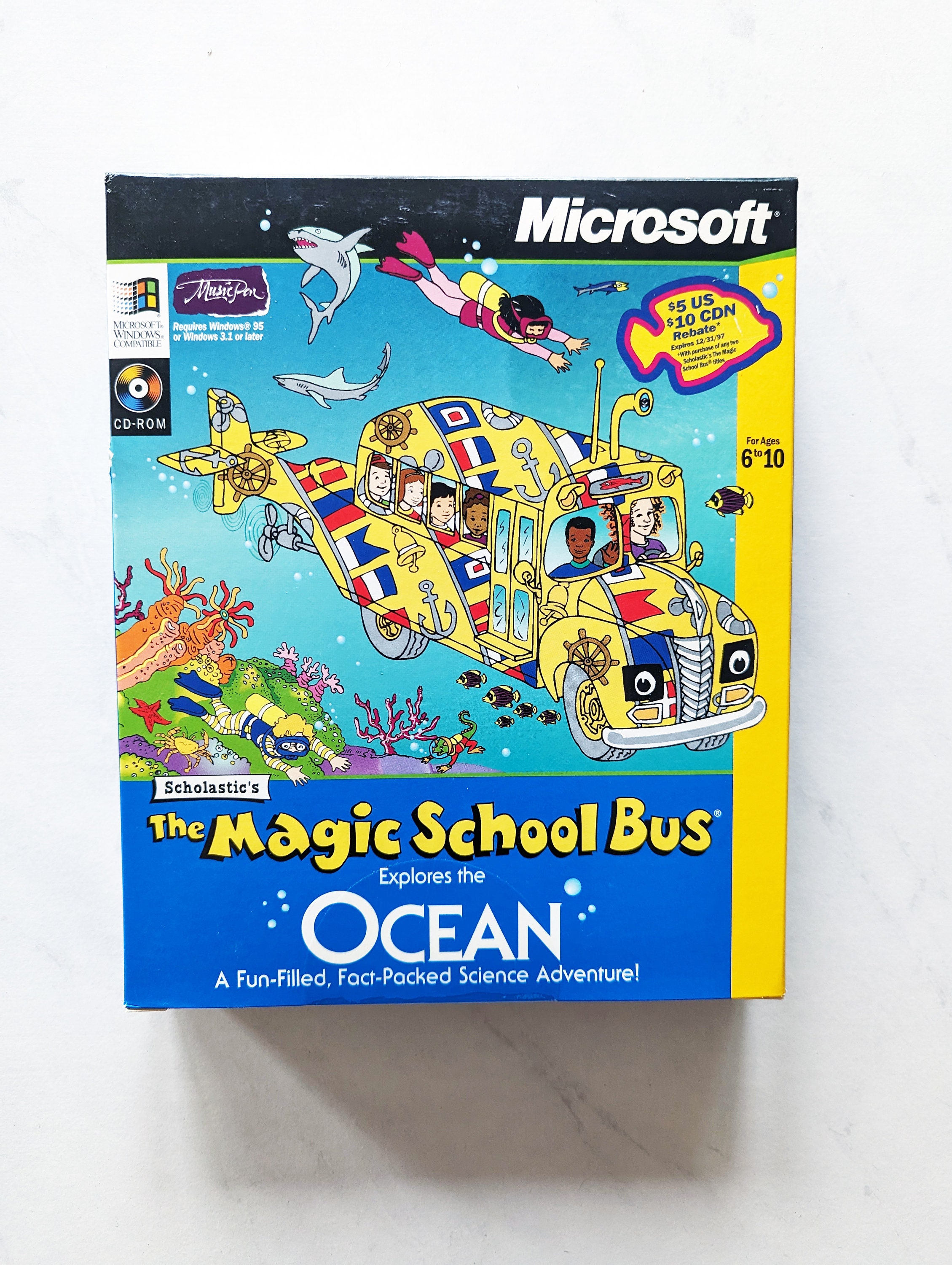 Scholastic's the Magic School Bus Explores the Ocean PC CD-ROM ...