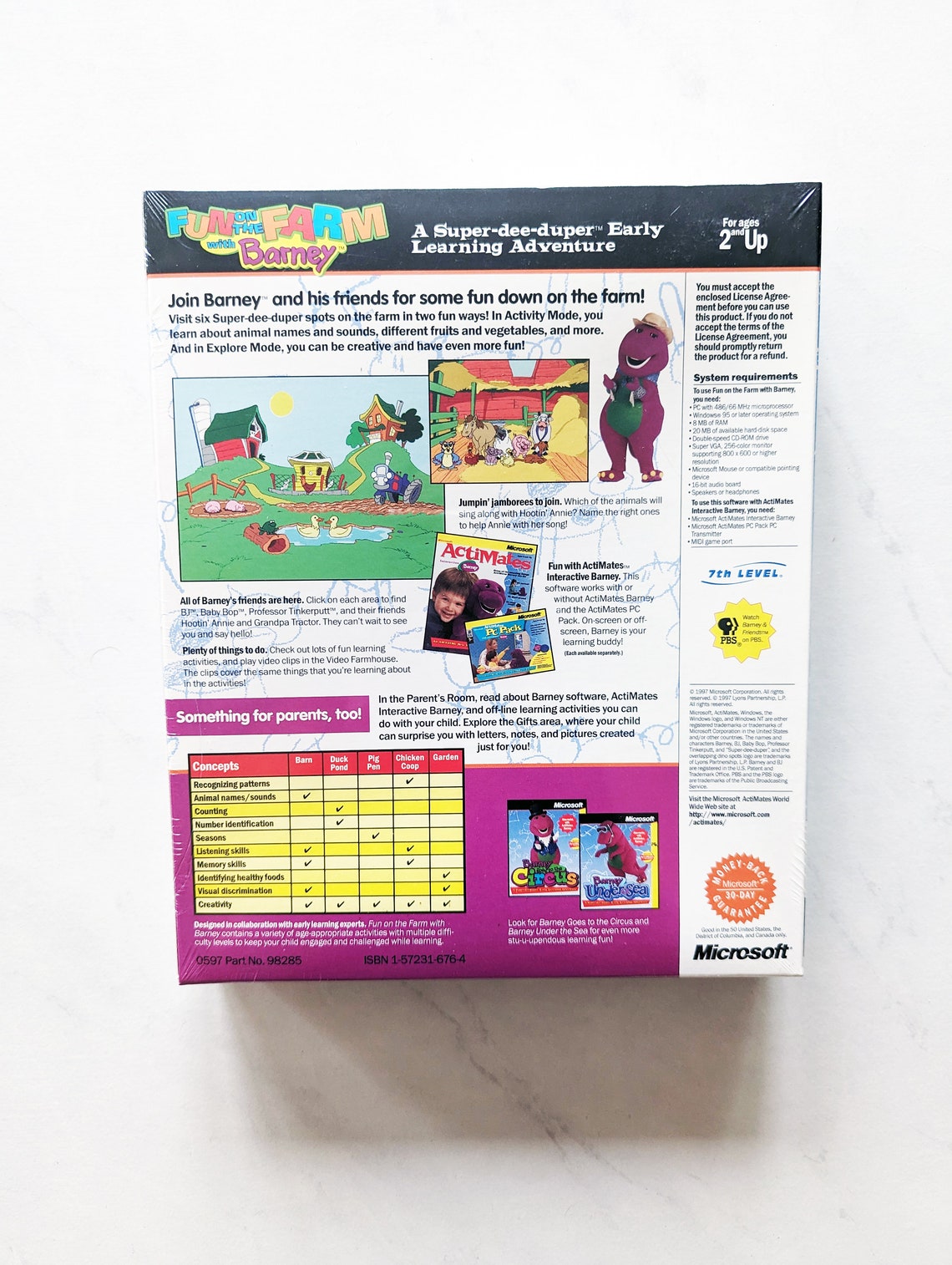 Barney Fun on the Farm With Barney A Super-dee-duper Early Learning ...