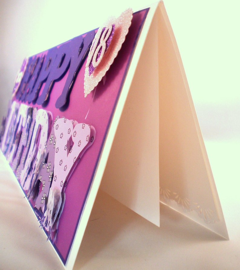 Cute Punk Girls Birthday Card Decoupage3dpersonalise | Etsy