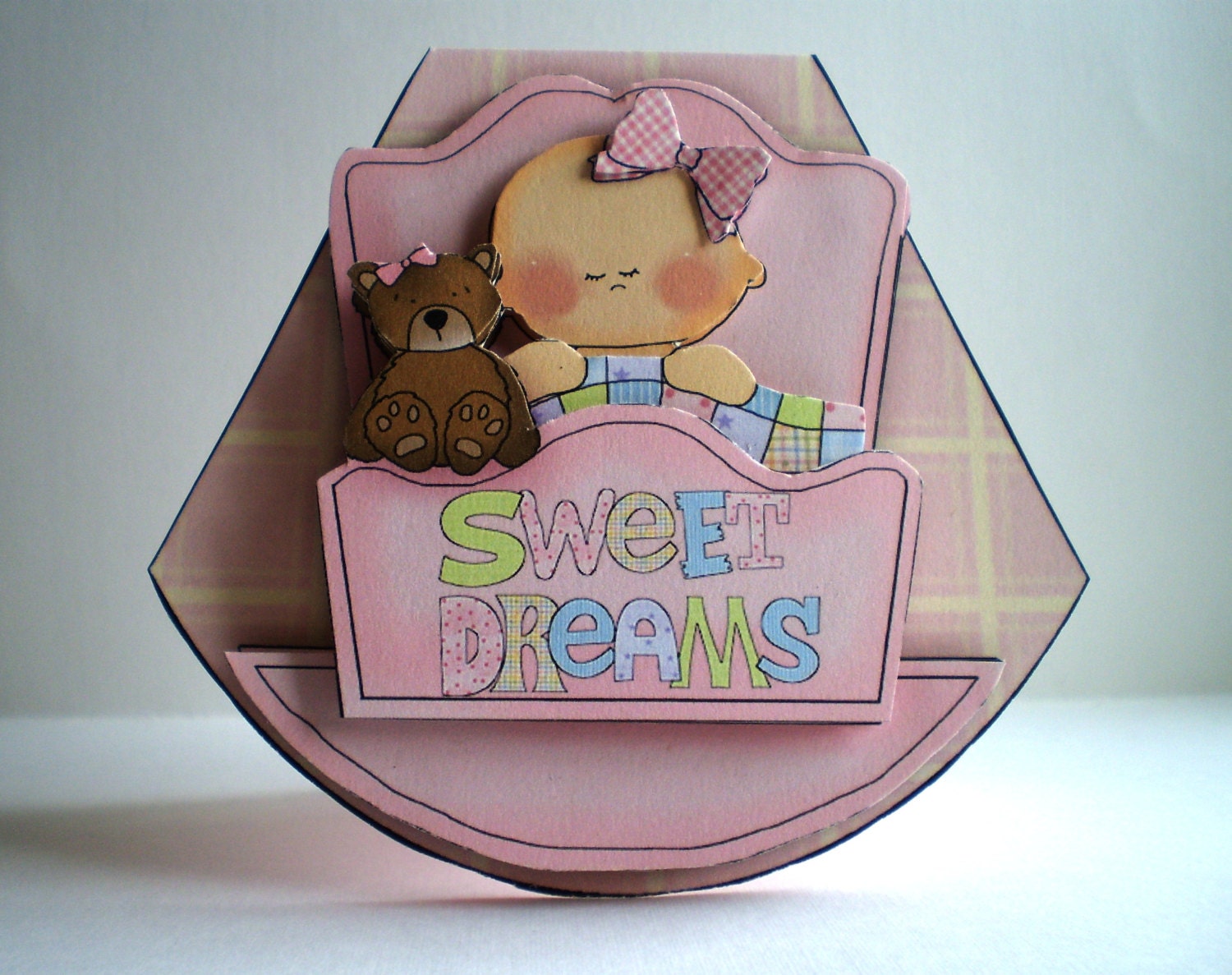 Handmade Baby Decoupage Rocker Card - Etsy UK