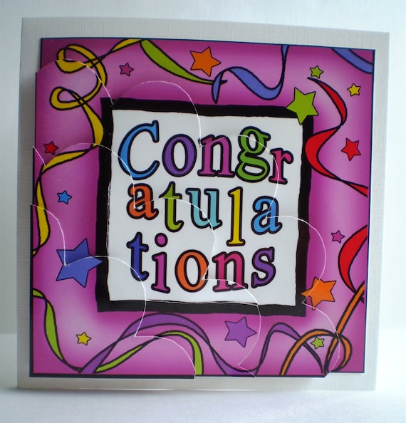 Handmade Congratulations Card | Etsy