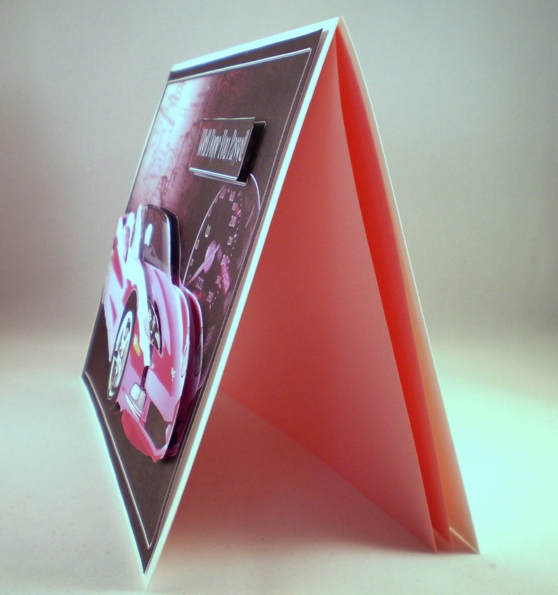 Handmade Passed Your Driving Test Card or Birthday 3D Pink - Etsy