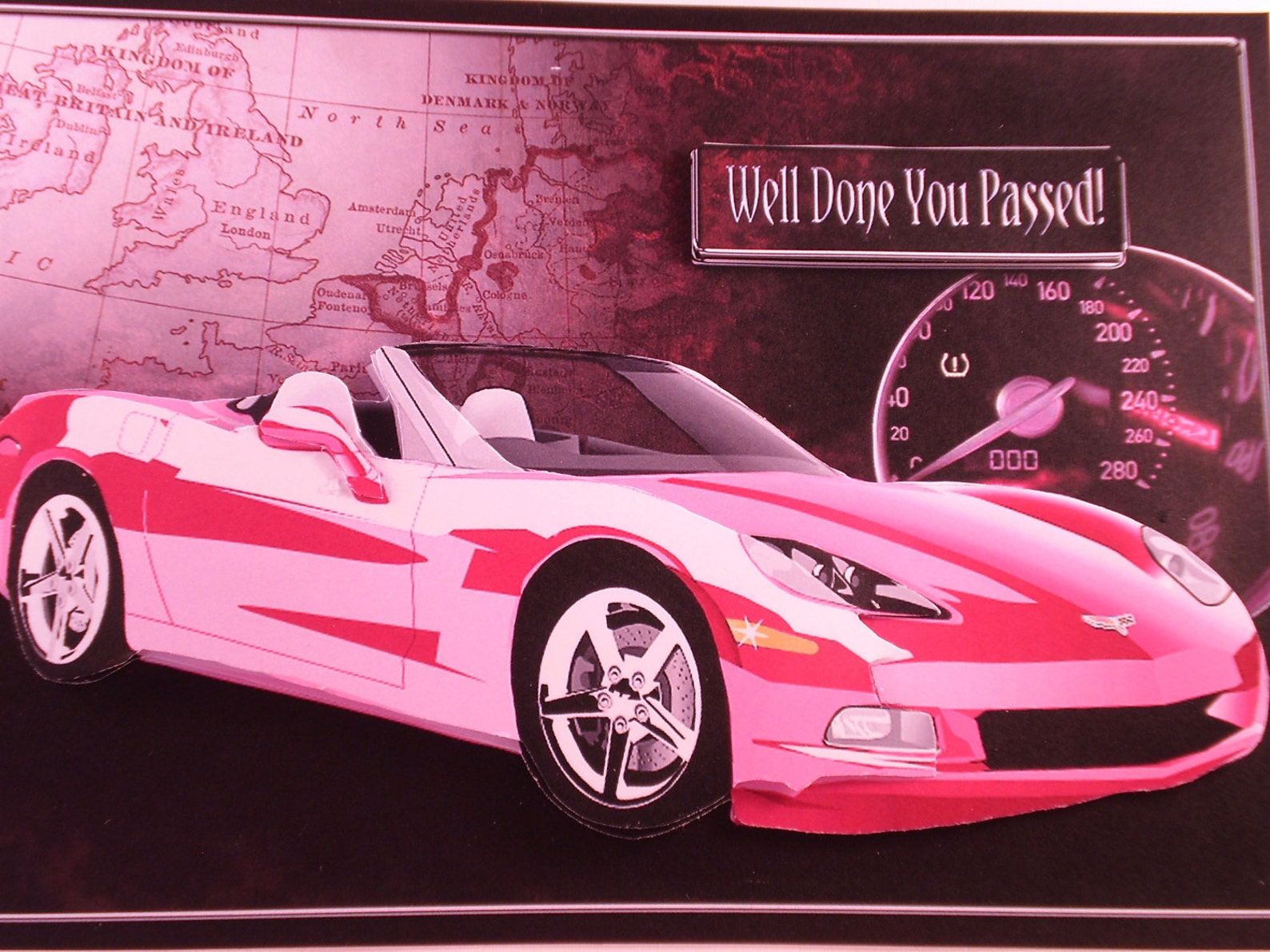 Handmade Passed Your Driving Test Card or Birthday 3D Pink - Etsy
