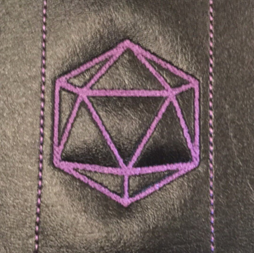 3" D20 Roleplaying Machine Embroidery Design *pattern Only* *digital ...