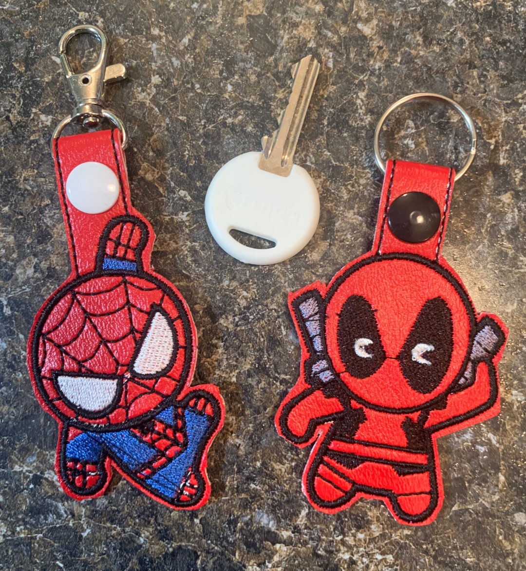 Key Fob - Spider-man / Deadpool Super-hero - Etsy