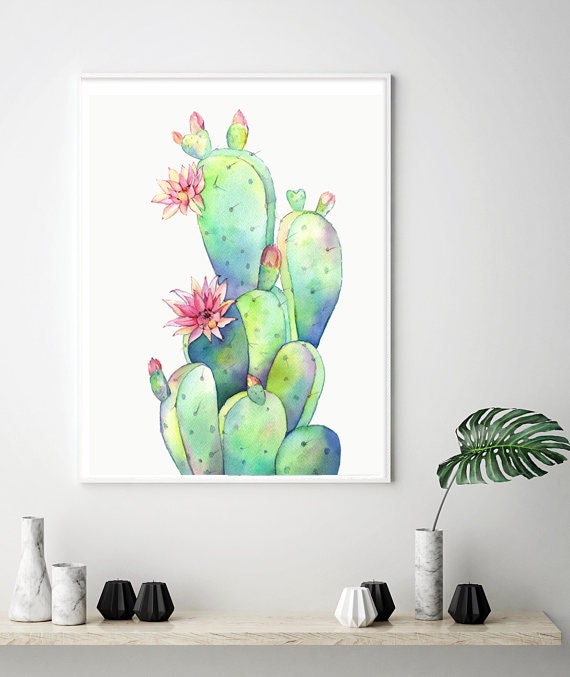 Cactus Wall Art Decor Succulent Print Cactus Poster - Etsy Canada