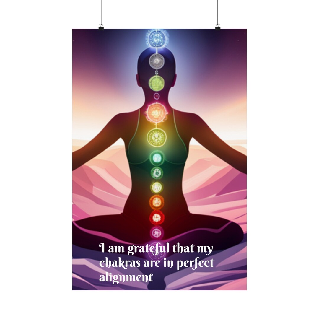 Chakra Alignment Matte Vertical Posters - Etsy