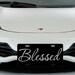 Blessed Car Tag Front License Plate Christian Religious, Art License ...
