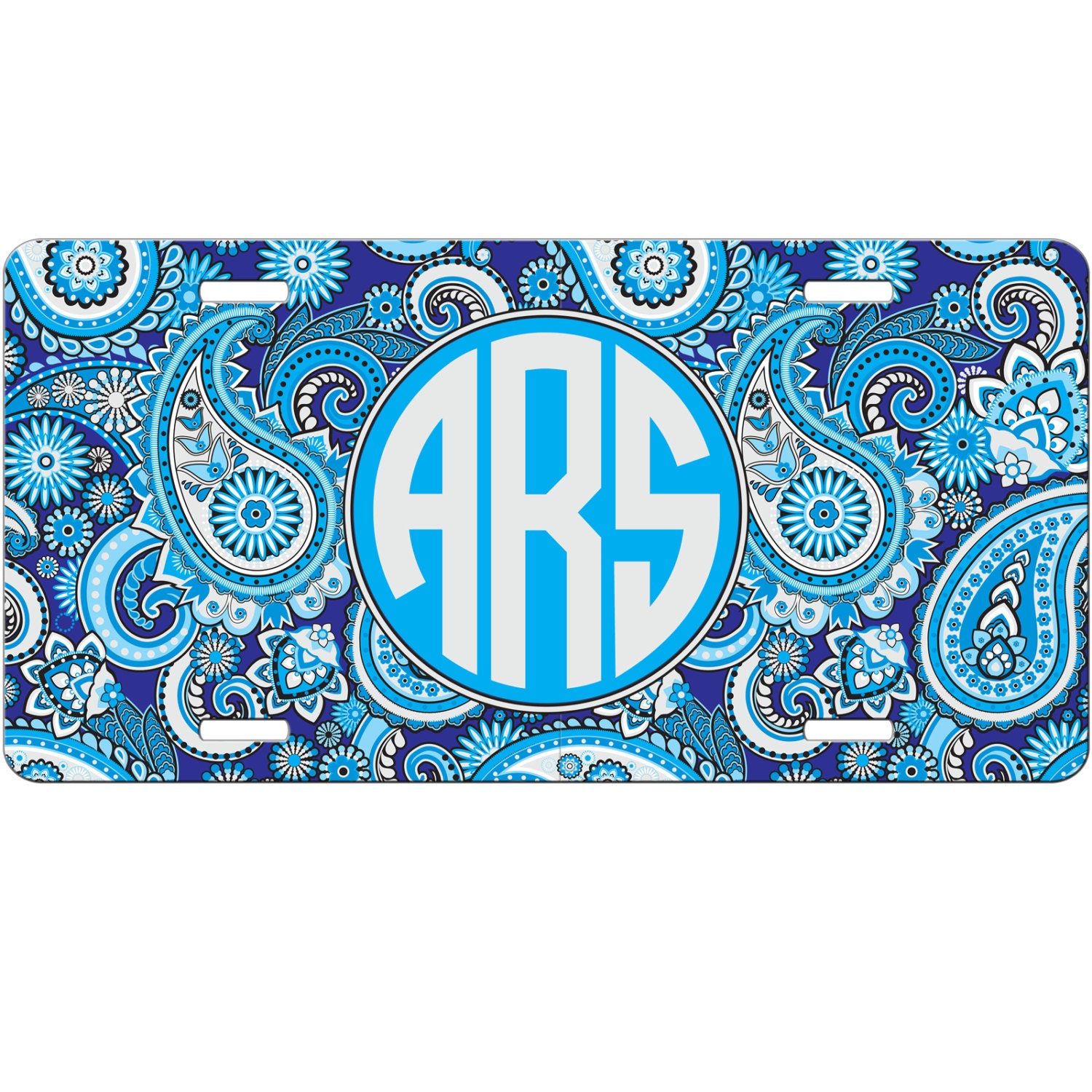 Personalized Monogrammed License Plate Car Tag Monogram - Etsy