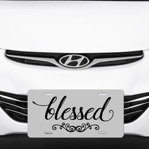 Blessed License Plate Christian License Plate Christian - Etsy