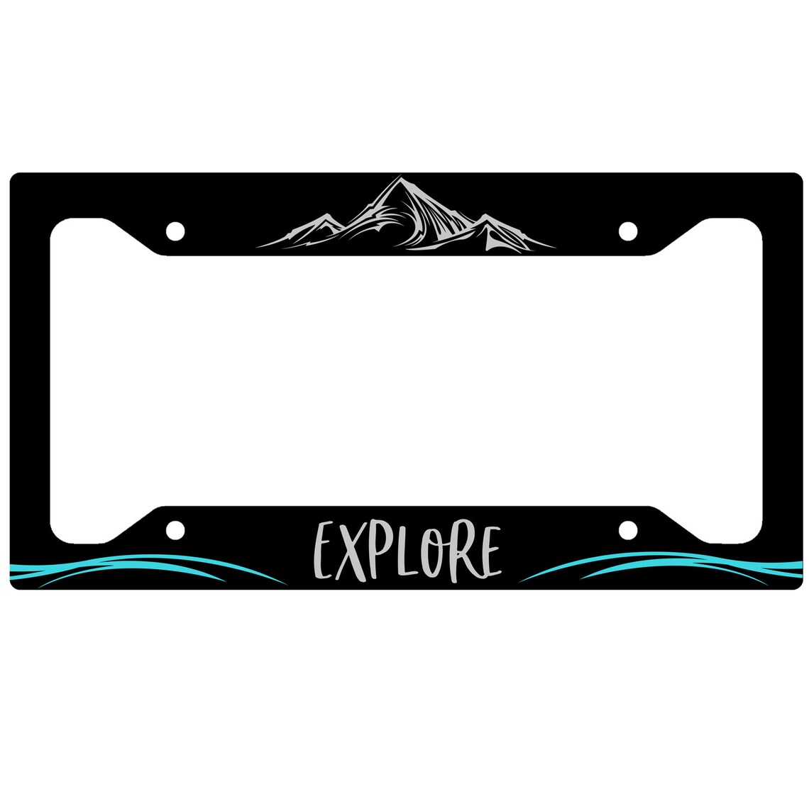 Explore Wander Wanderlust Mountains License Plate Car Tag - Etsy
