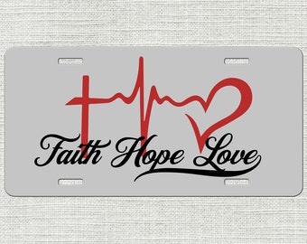 Faith License Plate | Etsy