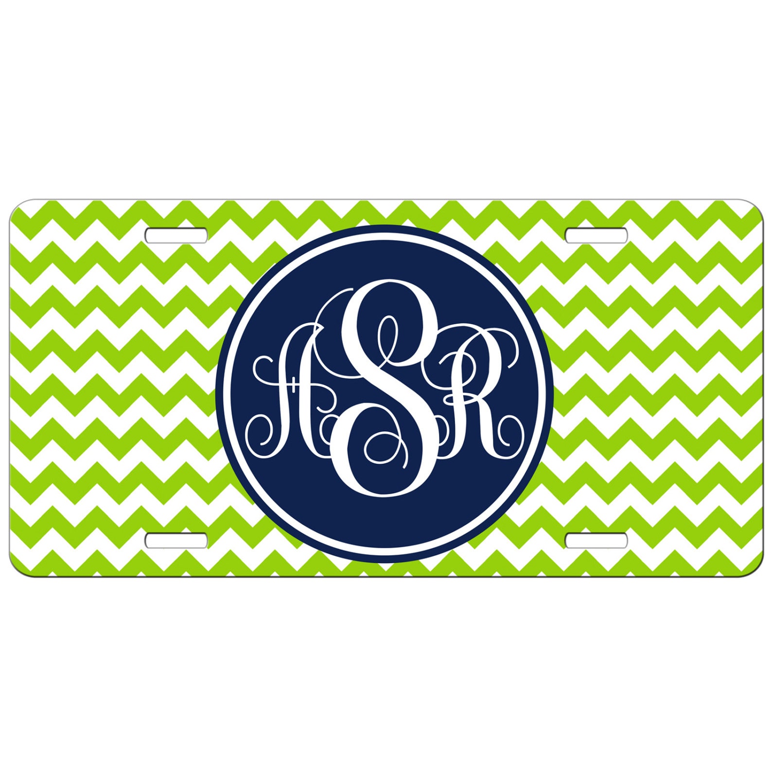 Personalized Monogrammed License Plate Car Tag Monogram - Etsy