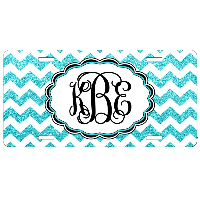 Personalized Monogrammed License Plate Car Tag Monogram - Etsy