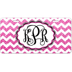 Personalized Monogrammed License Plate Car Tag, Monogram License Plate ...