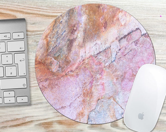 Marble Mouse Pad, Chic Office Decor, Pink Marble, Mouse Pad for Her ...