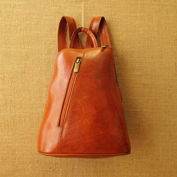 Leather Backpack - Etsy