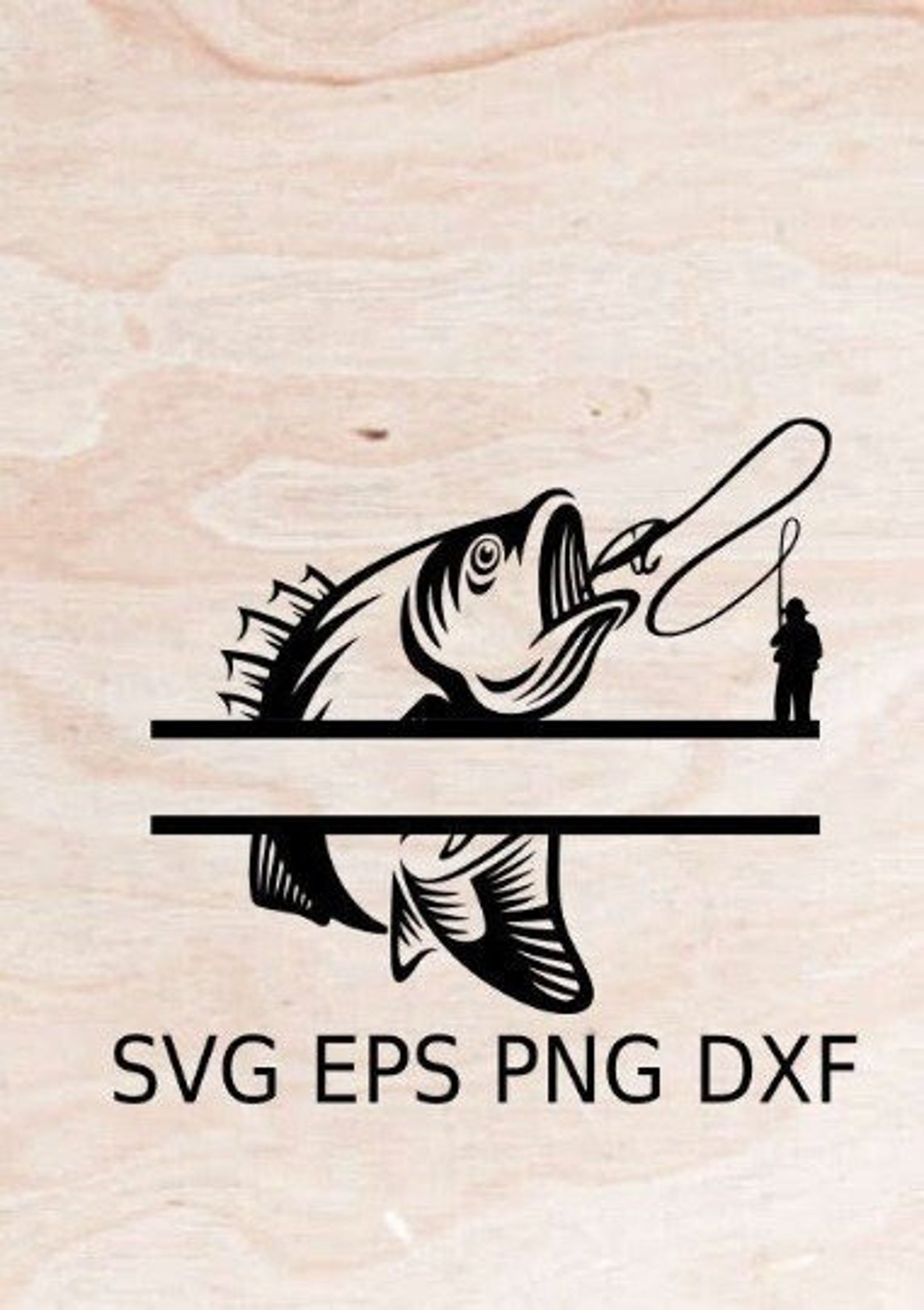 Vissen SVG, EPS, PNG, dxf, vis svg, split vis svg, baars springende vis ...