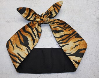 Tiger Print Bandana | Etsy