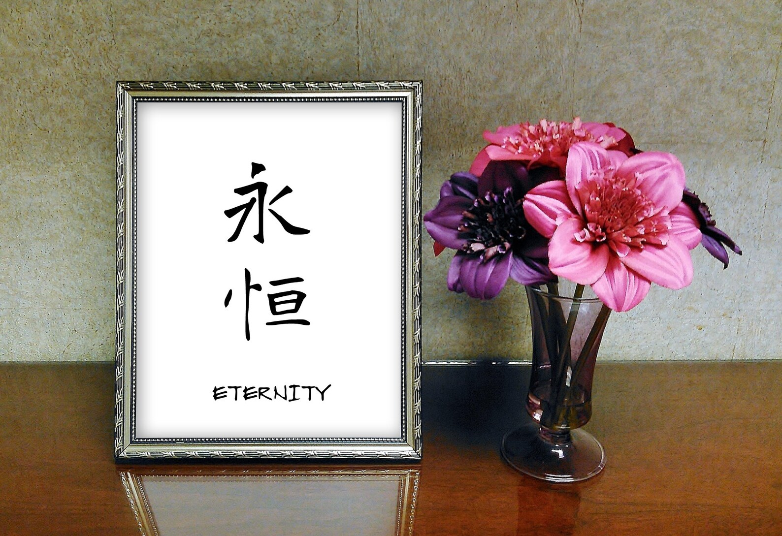 ETERNITY Printable Quote Chinese Character Digital Art | Etsy