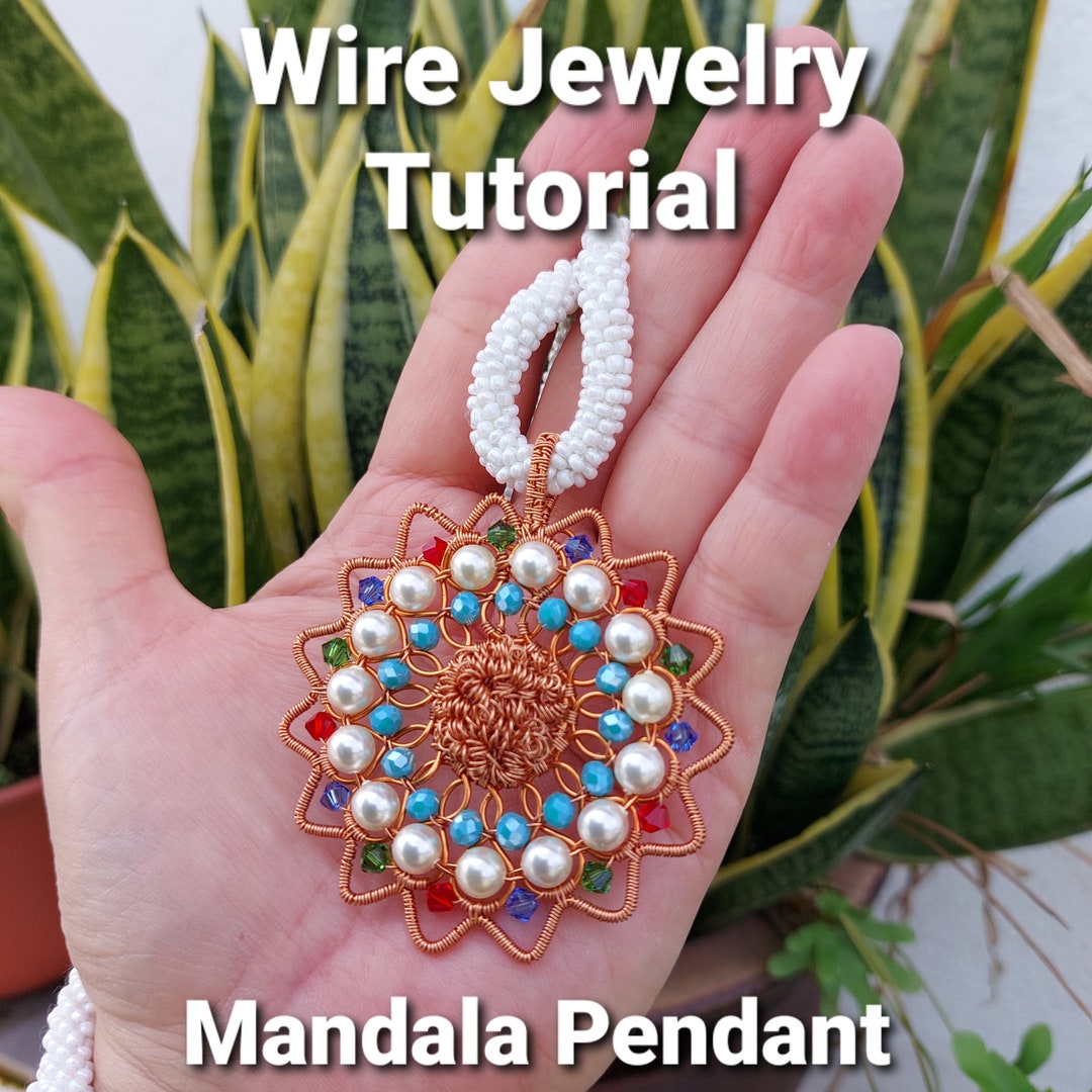 Wire Jewelry Tutorial - Emily Mandala Pendant - Etsy