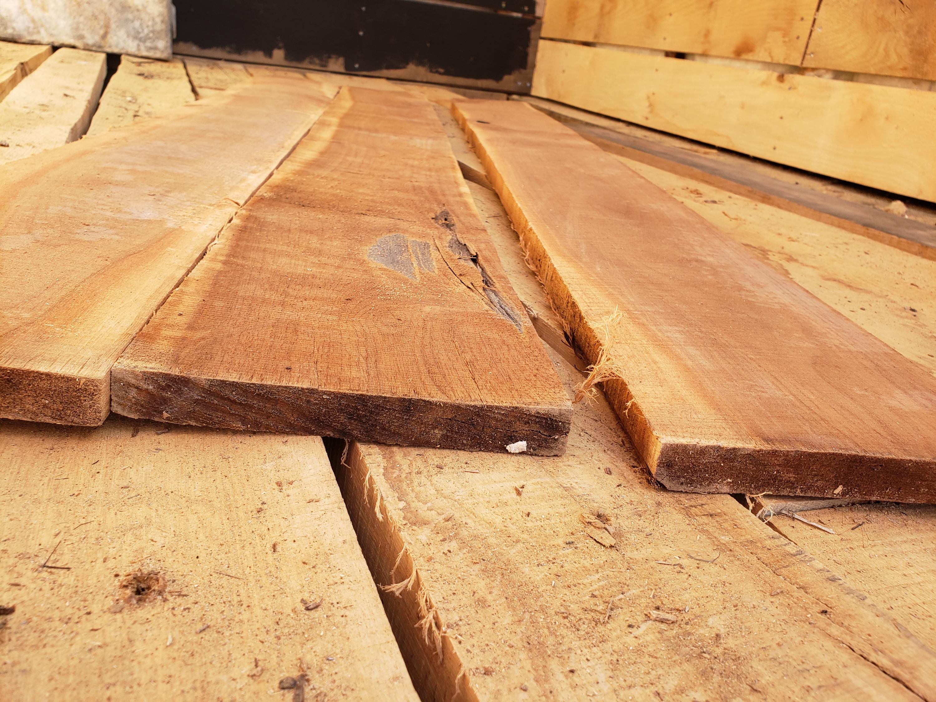 Rough Sawn Cherry Wood Boards Plank Lumber 3/4" X 6.5" Crafts DIY ...