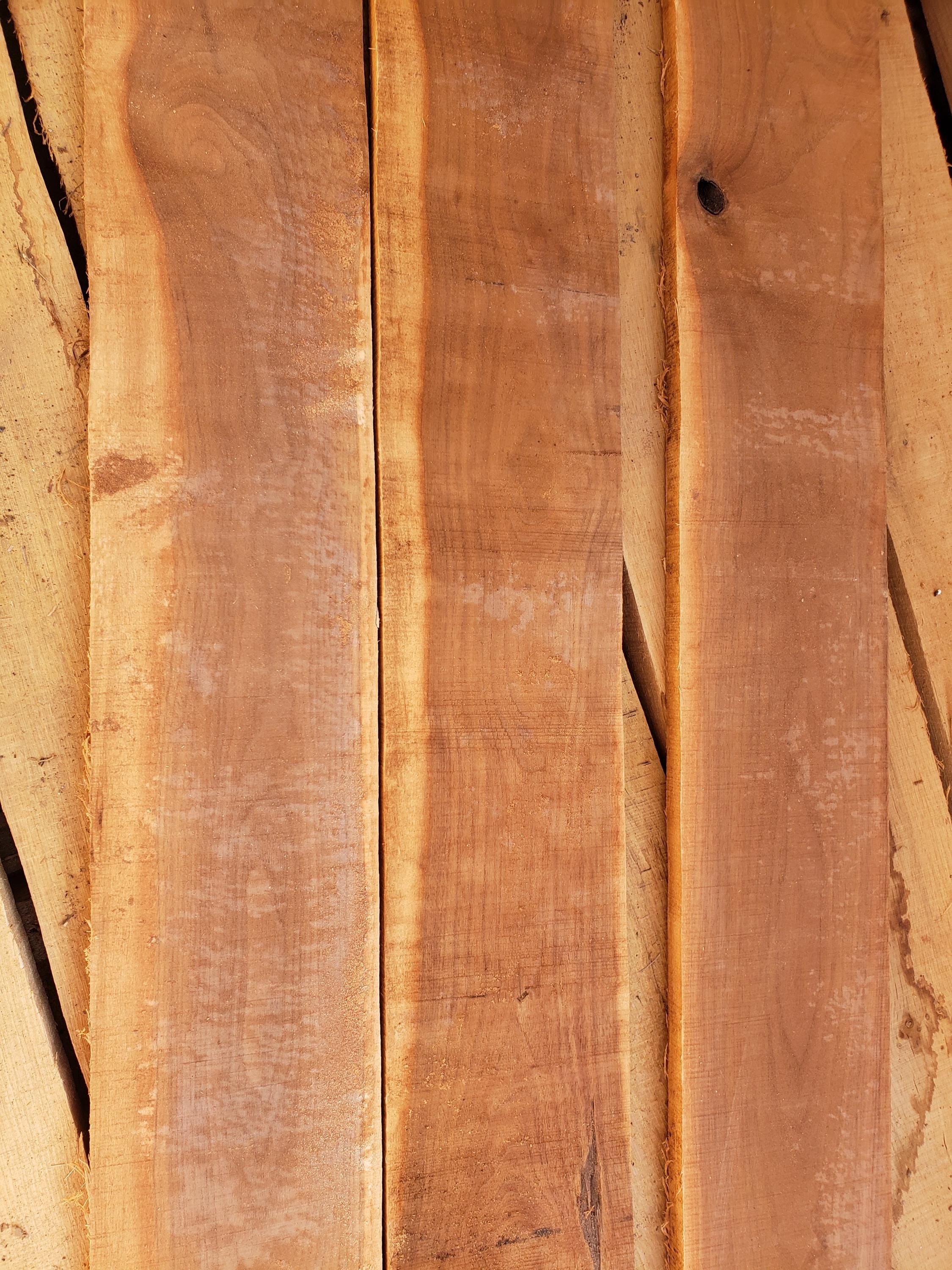 Rough Sawn Cherry Wood Boards Plank Lumber 3/4" X 6.5" Crafts DIY ...