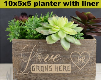 Personalized flower pot | Etsy