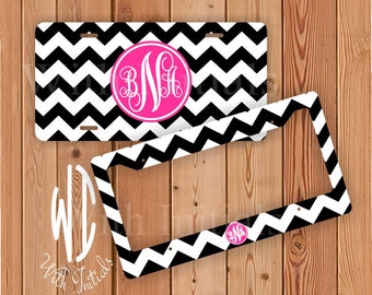 Chevron License Plate | Etsy