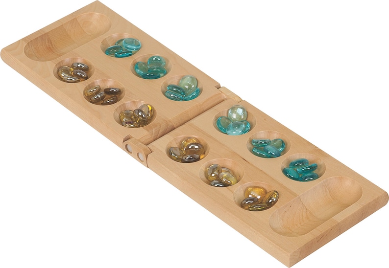 Personalized Wood Mancala Board Game Gift Set Custom Gift for - Etsy