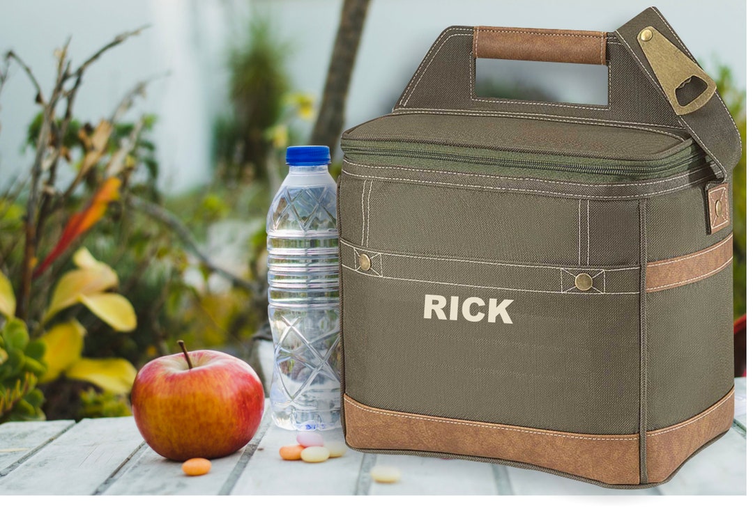 Personalized, 12 Pack Insulated Lunch Bag, Adjustable Strap, With ...