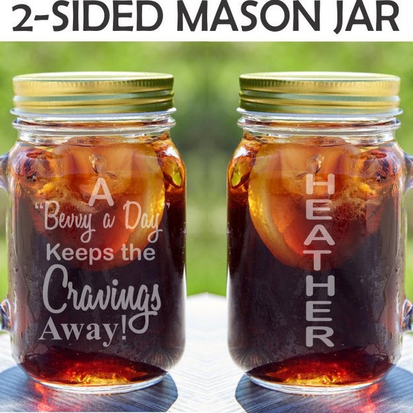 Engraved Mason Jar - Etsy