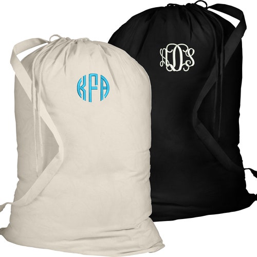 Personalized Embroidered Large Laundry Bag Monogram Laundry - Etsy