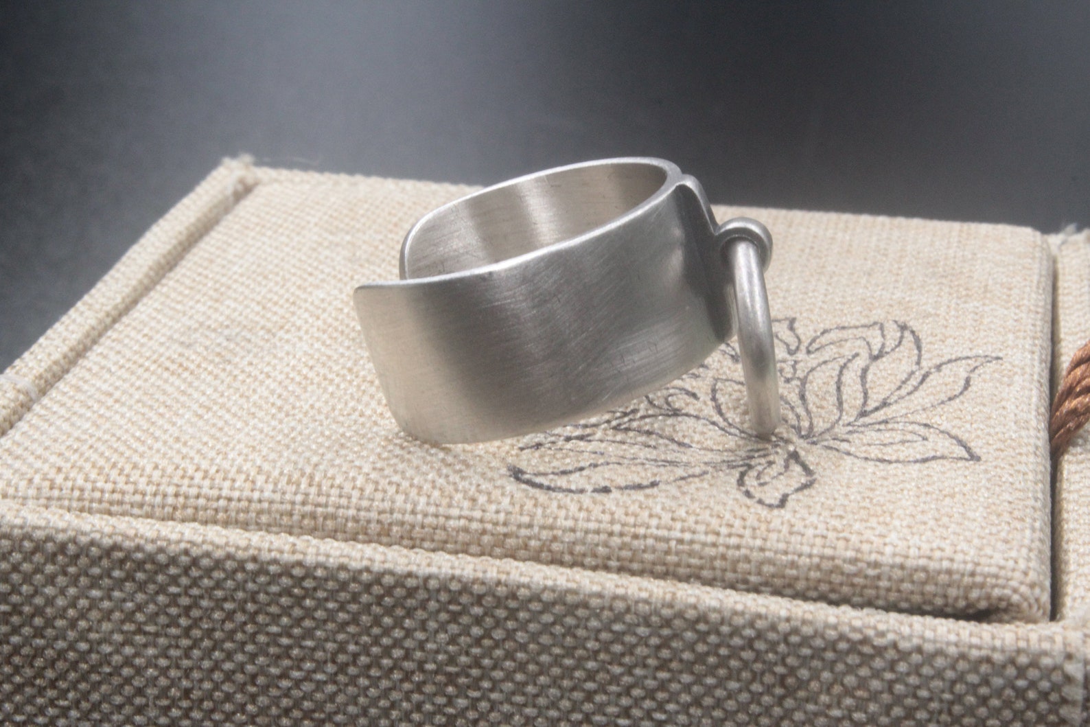 Wide 925 Sterling Silver Plain Big Adjustable Open Finger Ring - Etsy