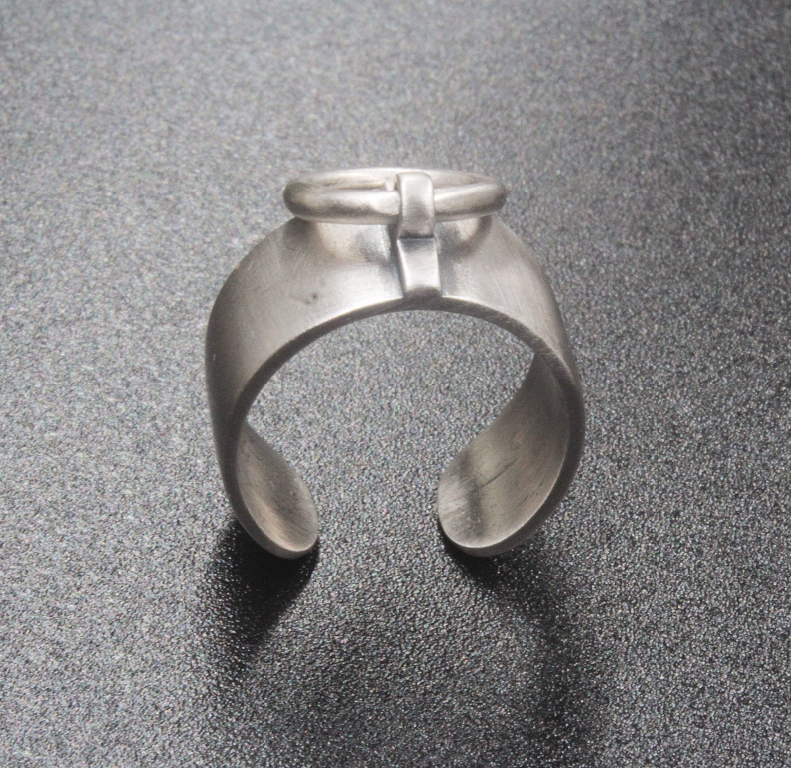Wide 925 Sterling Silver Plain Big Adjustable Open Finger Ring - Etsy
