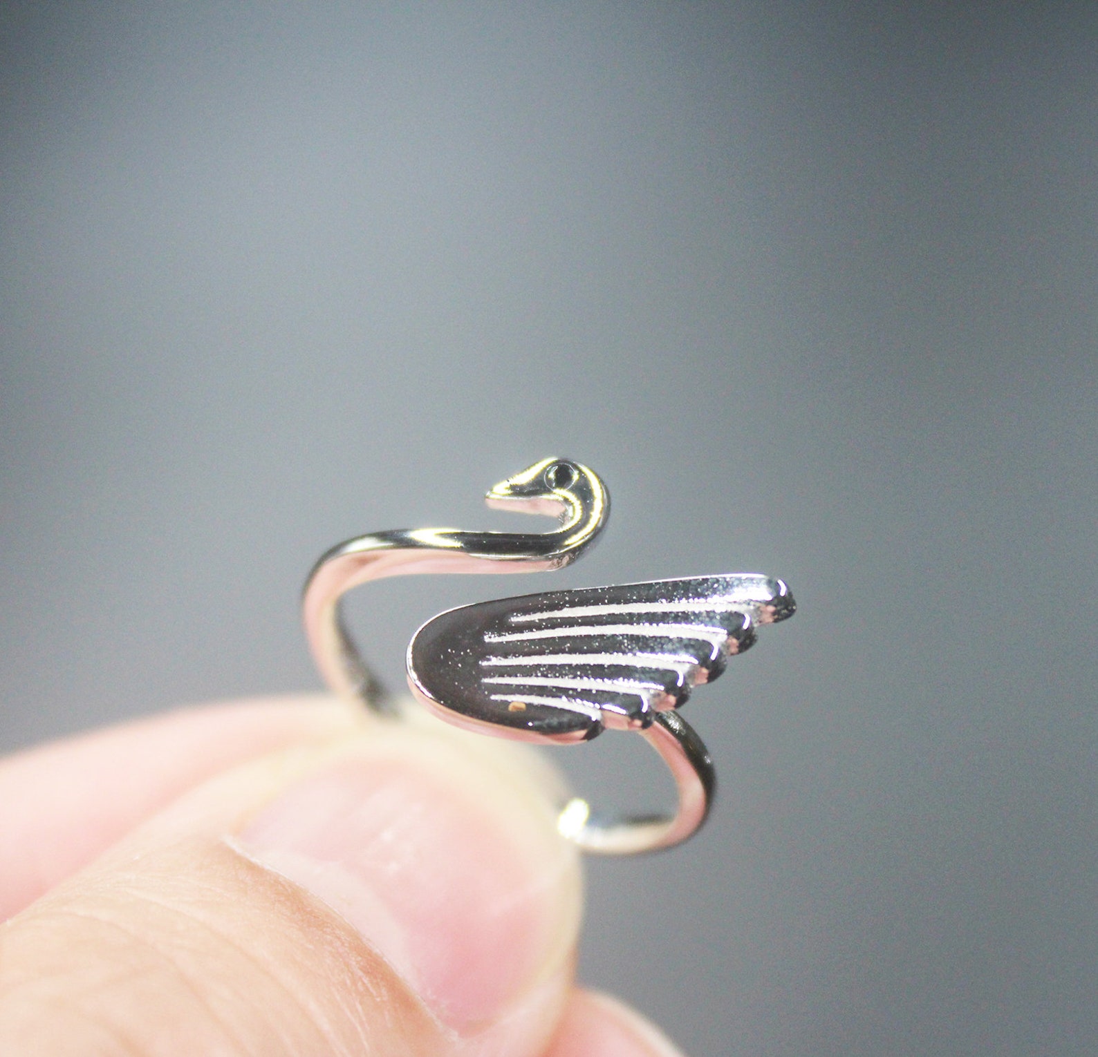 Swan Princess Ring Creative Ring for Women Personalized Ring - Etsy