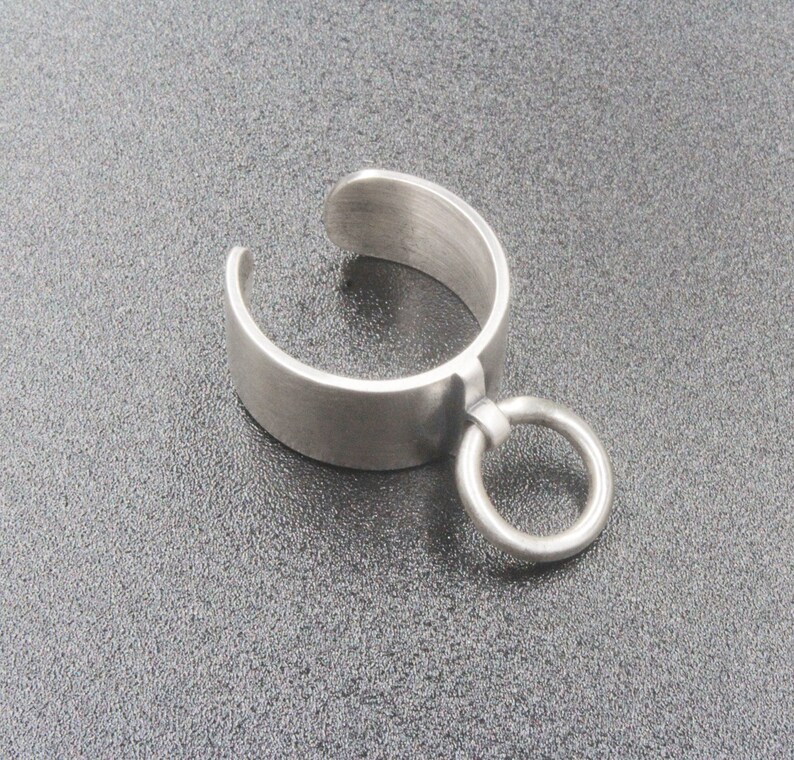 Wide 925 Sterling Silver Plain Big Adjustable Open Finger Ring - Etsy