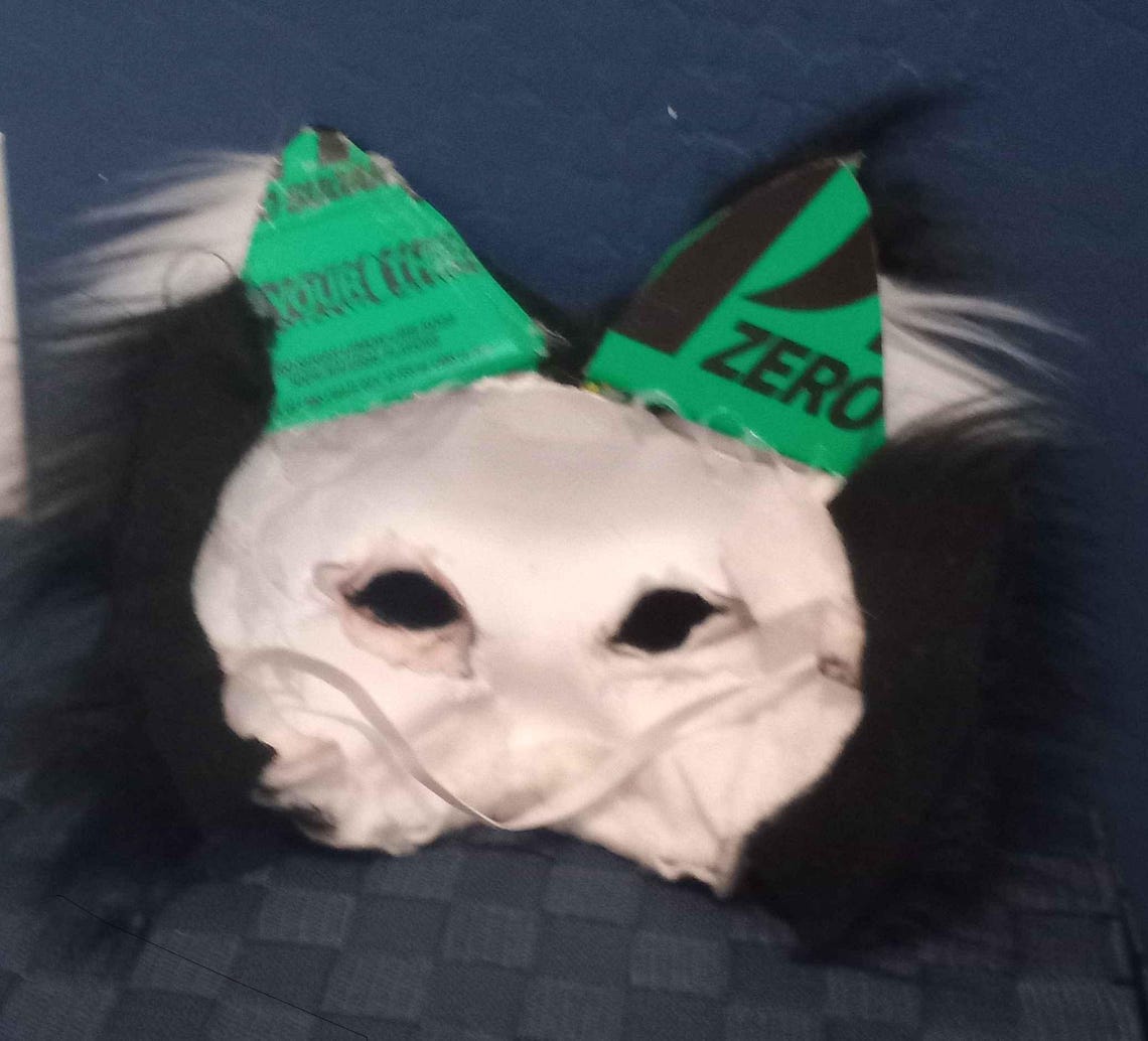 Tuxedo Cat Therian Cat Mask - Etsy